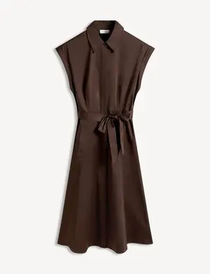 HOBBS LONDON Kristen Belted Shirt Dress - Alderbrown