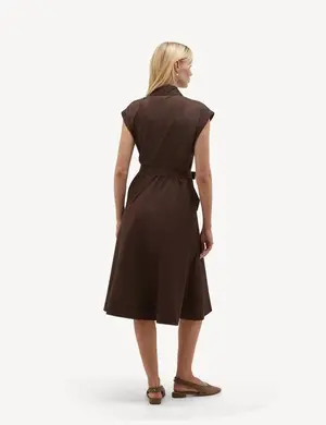 HOBBS LONDON Kristen Belted Shirt Dress - Alderbrown
