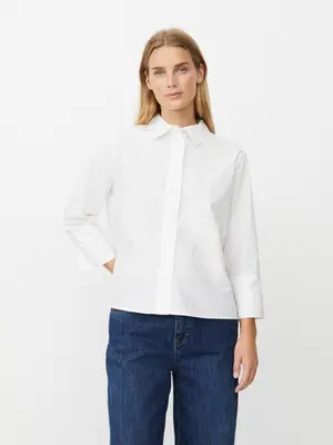 MASAI COPENHAGEN Mailonka Three Quarter Sleeved Shirt - White