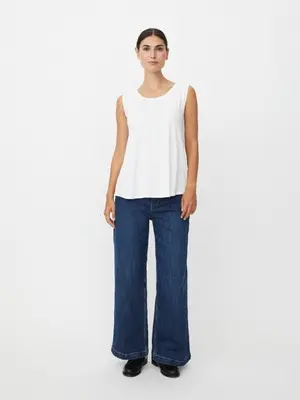 MASAI COPENHAGEN Sleeveless Scoop Neck Top - White
