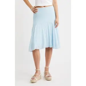 Bp. Lace Handkerchief Midi Skirt - Blue Skyride