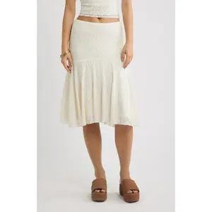 Bp. Lace Handkerchief Midi Skirt - Ivory