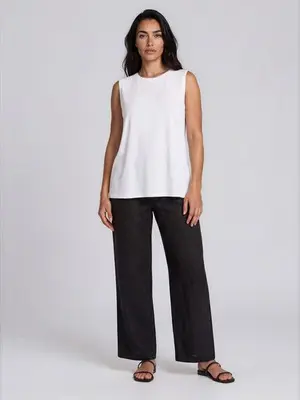 MASAI COPENHAGEN Mapriselle Wide-leg Linen Trousers - Black