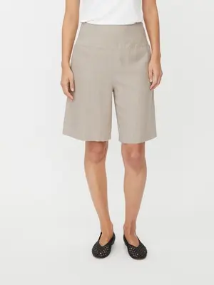 MASAI COPENHAGEN Mapinja Smock Waist Linen Shorts - Natural