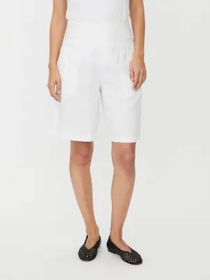 MASAI COPENHAGEN Mapinja Smock Waist Linen Shorts - White