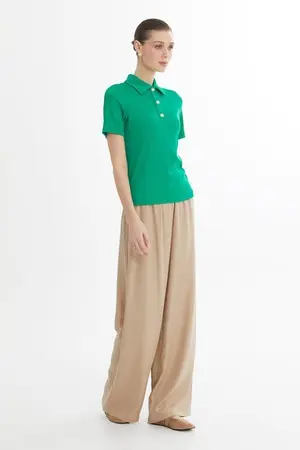 GIZIA Snap-closure Blouse