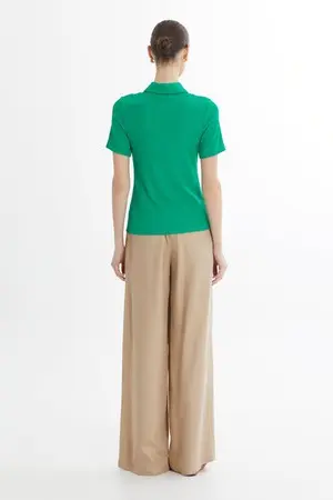 GIZIA Snap-closure Blouse