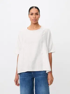 MASAI COPENHAGEN Mablissea Oversized Linen Blouse - White