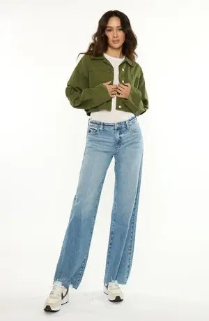 KANCAN Frankie Low Slung Baggy Wide Jeans