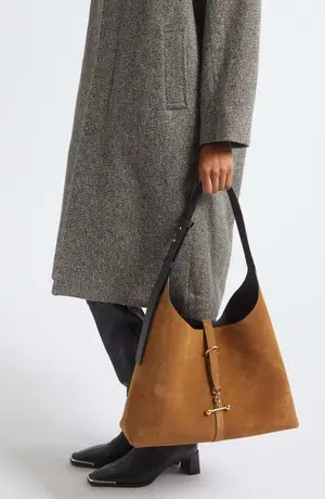 Strathberry Maxi Kite Hobo Bag - Toffee/espresso