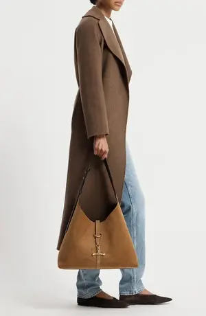 Strathberry Maxi Kite Hobo Bag - Toffee/espresso