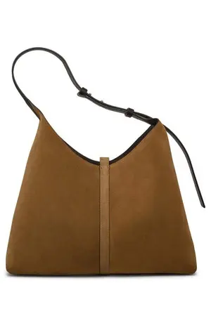 Strathberry Maxi Kite Hobo Bag - Toffee/espresso