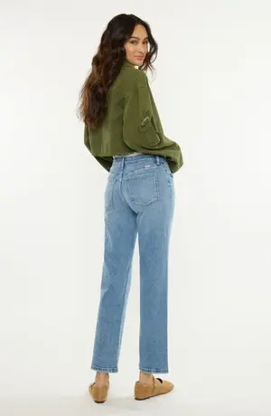 KANCAN Matilda Essentials Mid Rise True Straight Jeans