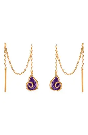 GIRLS CREW Disney Ursula Threader Earrings - Gold