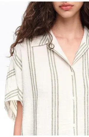 Bimba Y Lola Striped Button-up Shirt