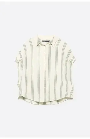 Bimba Y Lola Striped Button-up Shirt