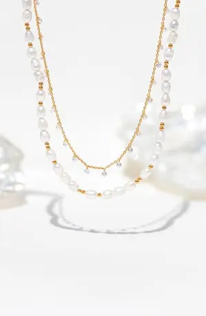 GIRLS CREW Dew You Cubic Zirconia Drop Necklace