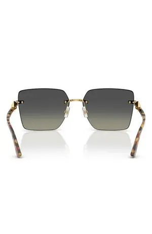 JIMMY CHOO 59mm Gradient Square Sunglasses - Gold/grey Gradient