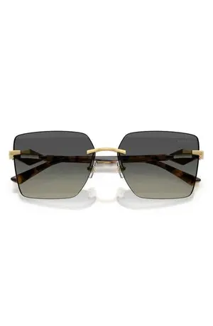 JIMMY CHOO 59mm Gradient Square Sunglasses - Gold/grey Gradient