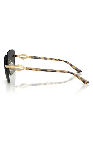 JIMMY CHOO 59mm Gradient Square Sunglasses - Gold/grey Gradient