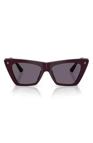 JIMMY CHOO 53mm Cat Eye Sunglasses - Prune/violet