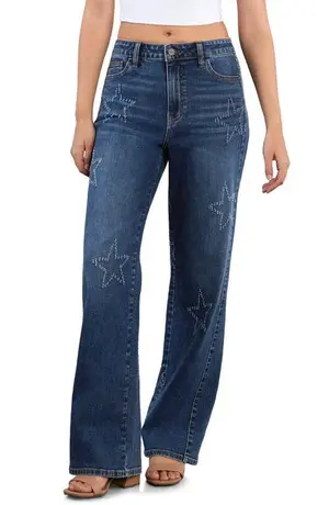 HINT OF BLU HINT OF BLU Star Bootcut Jeans Sidewalk Denim