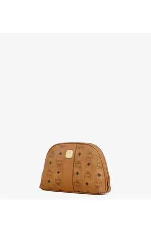 Mcm Aren Cosmetic Pouch In Visetos