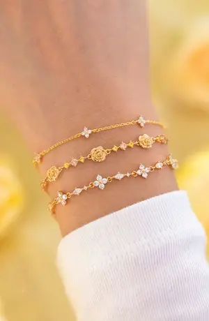 GIRLS CREW Disney Belle Rose Adjustable Bracelet
