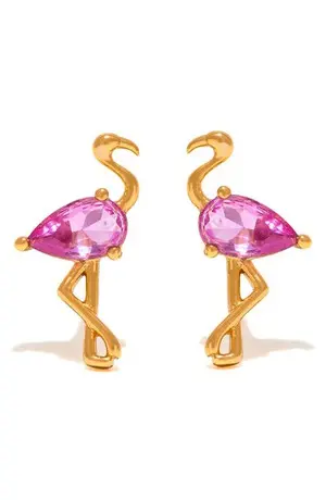 GIRLS CREW Flamingo Stud Earrings
