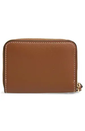 Strathberry Small Corda Zip Around Wallet - Chestnut