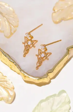 GIRLS CREW Elven Dangle Earrings - Gold