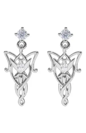 GIRLS CREW Elven Dangle Earrings Silver