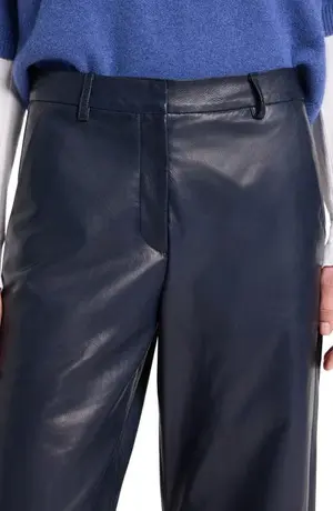 TWP Slouchy Boyfriend Crop Leather Pants