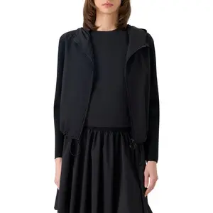 Akris Stretch Merino Wool Zip-up Hoodie