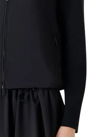 Akris Stretch Merino Wool Zip-up Hoodie