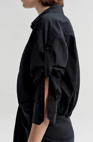A.L.C. Leo Twist Front Cotton Shirt
