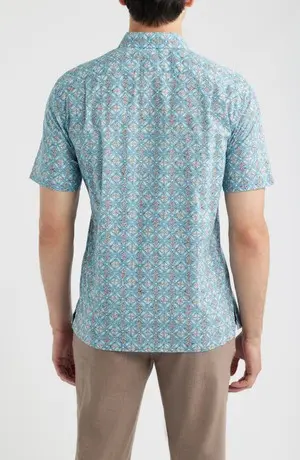 Tori Richard Sanganeri Cotton Shirt - Neptune