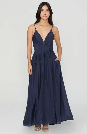 CIEBON Sloane Bead Accent Maxi Dress