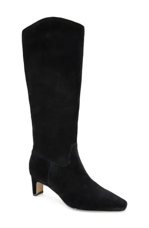 Splendid Jack Knee High Suede Boots - Black