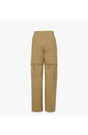 Mcm Cargo Pants With Logo Hardware