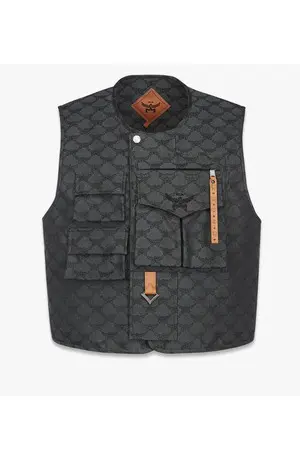 Mcm Vest In Lauretos Jacquard - Dark-grey