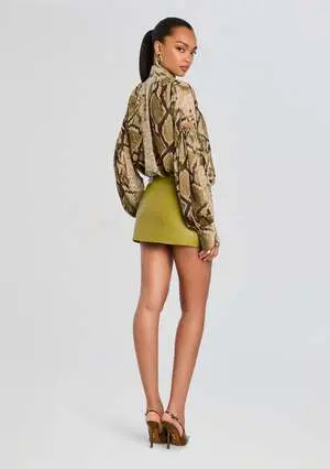 Retrofete Valerie Leather Skirt
