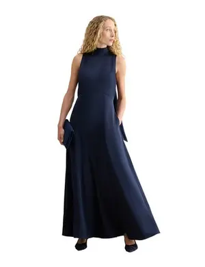 HOBBS LONDON Marilyn Satin Maxi Dress - Midnightnavy