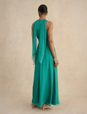 HOBBS LONDON Winona Maxi Dress With Tie Neck