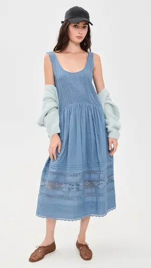 Sea Pippa Solid Tank Midi Dress