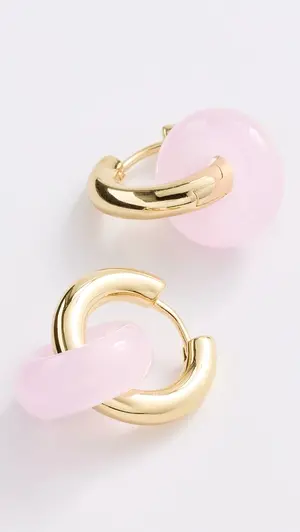 LUV AJ The Rio Washer Hoop Earrings