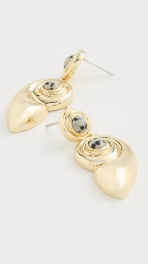 LUV AJ The Palma Shell Statement Earrings