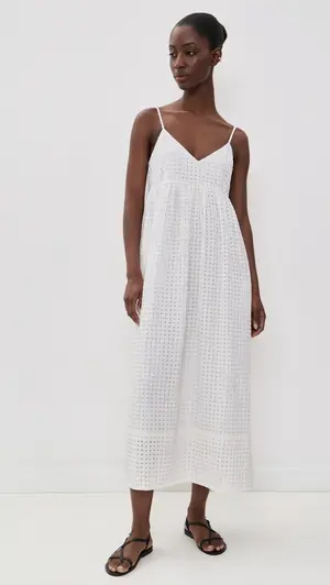 Jenni Kayne Cove Check Midi Dress