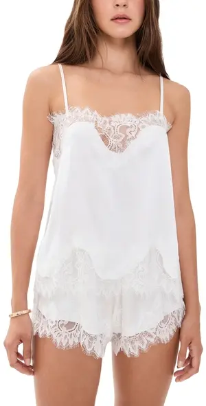 KAT THE LABEL Olivia Camisole - Ivory
