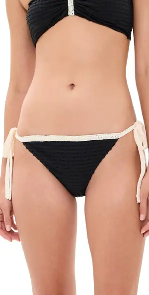 Sea Lenora Colorblock Bikini Bottoms - Black
